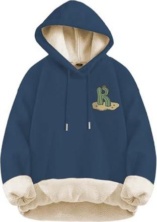 Generic Sweat à capuche en peluche pour homme - Confortable et moelleux - Sweat américain pour homme - Hiver - Velours épais - Chaud et résistant au froid - P