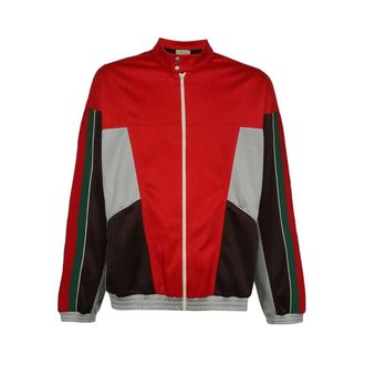 Gucci Web Detail Techno Fabric Jacke - - Sweatshirts & Hoodies - Herren - Mehrfarbig - XL
