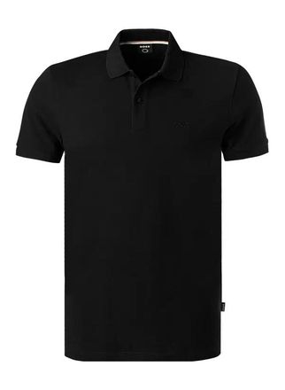 HUGO BOSS Herren Polo-Shirt schwarz Baumwoll-Piqu&eacute;