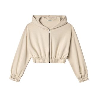 Hinnominate Beiger Hoodie mit verk&uuml;rztem Schnitt - - Sweatshirts & Hoodies - Damen - Beige - S