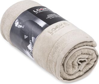 Looks by Wolfgang Joop Saunahandtuch 80x200 cm - 100% Baumwolle, weich & saugstark, Badetuch beige