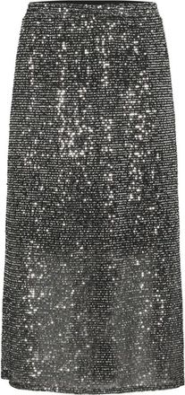 Kaffe Curve Femme, Jupes, Gris, Taille: 40 FR KClaila Sequins Skirt