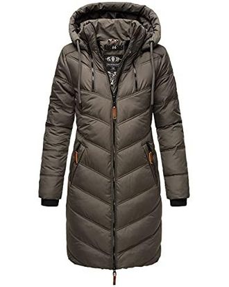 Marikoo Parka dhiver matelass&eacute;e B842 pour femme, anthracite, L