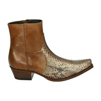 Sendra Braune Leder-Herrenstiefel - - Shoes - Herren - Braun - 42 EU