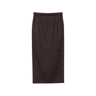 Max Mara Gefilzter Midirock - - Skirts - Damen - Braun - XS