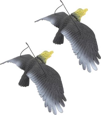 Supvox Große Dekorative Greifvogel Attrappen Realistische Simulation Von Adlern Zur Vogelabwehr Im Garten Balkon Und Außenbereich Effektive Taubenabschreckun