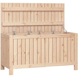 vidaXL Gartentruhe 115x49x60 cm Massivholz Kiefer - Vidaxl