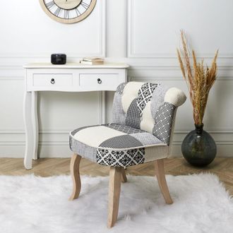 The Home Deco Factory The Home Deco Factory - Fauteuil patchwork Eleonor
