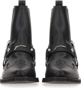 Ganni Chelsea Western Boot - Black