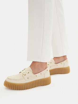 Clarks Halbschuhe Clarks Torhill Boat 26186302 &Eacute;cru