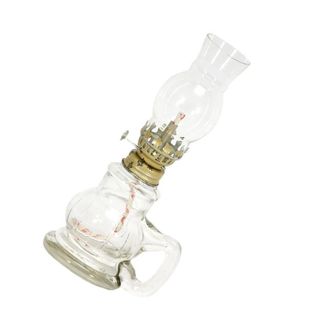 Amosfun Petroleumlampe aus Glas mit 5m Docht Vintage &Ouml;llampe f&uuml;r Zuhause und Hochzeitsbeleuchtung &Ouml;llicht mit Glasabdeckung Kerosinlicht f&uuml;r Wohnzimmer und De