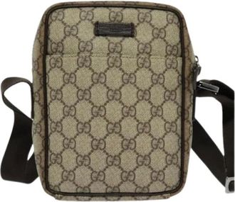 Gucci unisex, Pre-owned, Beige, Taille: ONE Size Pre-owned Gg supreme shoulder bag