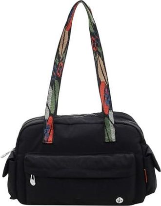 Generic Sacs de rangement tendance en nylon de grande capacit&eacute;, sacs &agrave; main d&eacute;contract&eacute;s avec poign&eacute;e sur le dessus, pour femmes, filles, travail, shopping, v