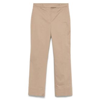 Max Mara Schmal geschnittene- Cropped-Hose - - Trousers - Damen - Braun - S
