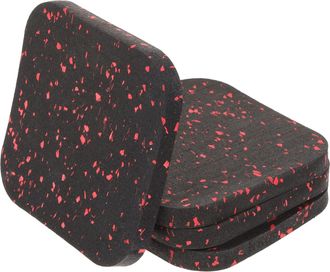 Happyyami 4 St&uuml;ck Teiliges Sto&szlig;d&auml;mpfendes Laufbandmatten Robustem Gummi rutschfeste Fitnessger&auml;te schutzmatten f&uuml;r Gymnastikboden Kratzfeste Trainingspads f&uuml;r H