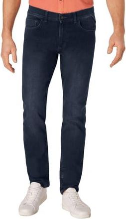 Pioneer Authentic Jeans Eric Jean pour homme - Coupe droite - Bleu denim délavé, Bleu/noir usé 6652 6802, 33W / 34L