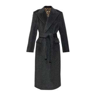 Dolce & Gabbana Long manteau avec ceinture - Femme - Manteaux - Gris - Taille: 36 FR