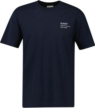 GANT Herren SMALL Graphic SS Tshirt T-Shirt, Evening Blue, XXL