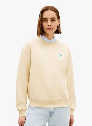 Tommy Hilfiger Sweat droit brod&eacute; en coton m&eacute;lang&eacute;