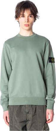 Stone Island Homme, Sweatshirts et sweats &agrave; capuche, Vert, Taille: 2XL SweaT-shirt col rond Musk avec d&eacute;tail lunette