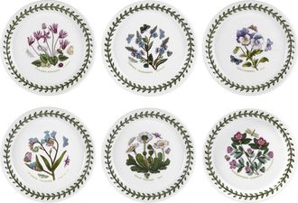 Portmeirion Set de 6 assiettes à pain - Jardin Botanique