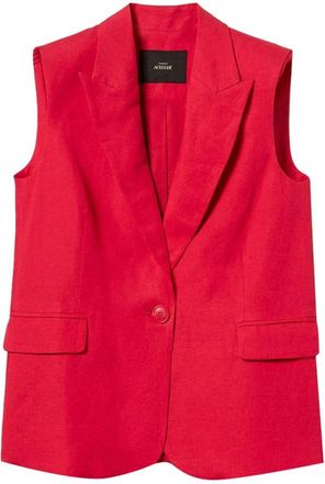 Twin-Set Actitude, Femme, Vestes, Rouge, Taille: 38 FR Actitude Vest
