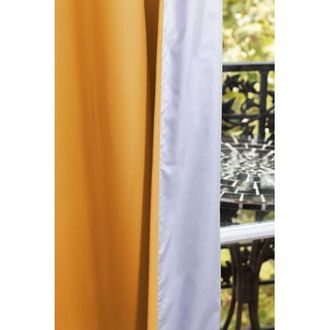 MOONDREAM ThermActiv Rideau Thermique Hiver+&Eacute;t&eacute; | Isolant Anti-Chaleur et Anti-Froid | Technologie Brevet&eacute;e | Fabrication UE | Galons fronceurs | Jaune MC215 | 