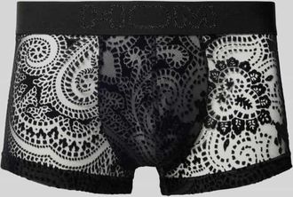 HOM Slim Fit Trunks in semitransparentem Design Modell Rhapsody