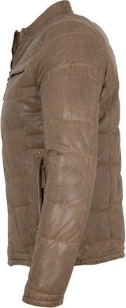 Mauritius Lederjacke GMAplin Gipsy- Herren Lederjacke Steppjacke Lammnappa taupe