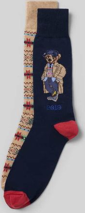 Ralph Lauren Socken mit B&auml;renmotiv im 2er-Pack