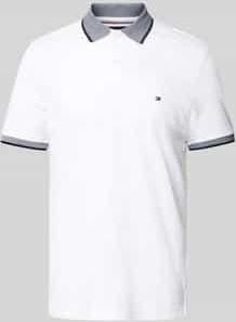 Tommy Hilfiger Regular Fit Poloshirt aus Baumwoll-Leinen-Mix