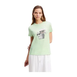 Karl Lagerfeld T-shirt Ikon RS - Femme - Tops - Vert - Taille: 38 FR