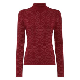 Philipp Plein Femme, Pulls, Rouge, Taille: 44 FR Tricots