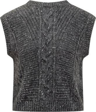 Max Mara Femme, Pulls, Gris, Taille: 40 FR Tirsi Gilet