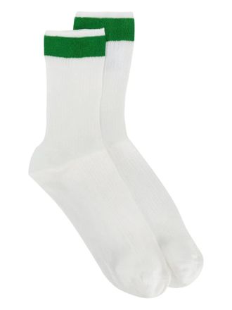 Valentino Garavani stripe detail socks - Blanc