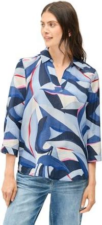 Cecil B345823 Chemise Longue avec imprimé, Urban Navy Blue, M Femmes