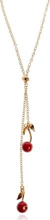 Coach Femme, Accessoires, Jaune, Taille: ONE Size Cherry Motif Necklace