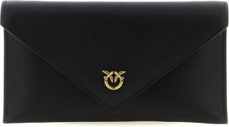 Pinko Pinko, Femme, Accessoires, Noir, Taille: ONE Size Petit portefeuille plat &agrave; cha&icirc;ne