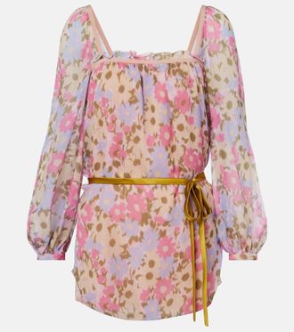 Valentino Bluse aus Seiden-Georgette