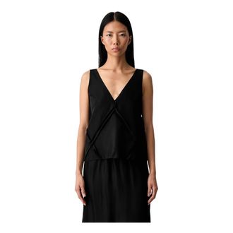 Maison Margiela &Auml;rmellose Oberteile - - Tops - Damen - Schwarzk - S