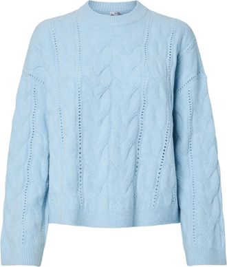 Pieces Pckathy Ls O-Neck Cable Knit Noos Bc