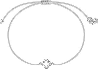 Glanzst&uuml;cke M&uuml;nchen Armband - Edelstahl Armband Kleeblatt - Gr. ONESIZE - in Silber - f&uuml;r Damen