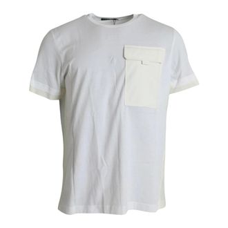 Dolce & Gabbana Homme, Tops, Blanc, Taille: 3XL T-Chemises