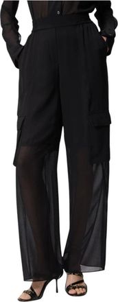 Pinko Pinko, Femme, Pantalons, Noir, Taille: 40 FR Wide Pantalons