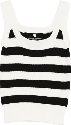 Ermanno Scervino striped top - Wei&szlig;