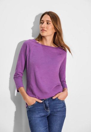 Cecil 3/4-Arm-Shirt aus reiner Baumwolle