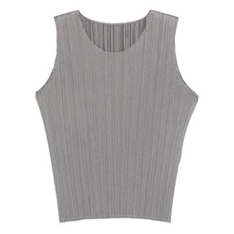 Issey Miyake Femme, Tops, Gris, Taille: 46 FR Shirt