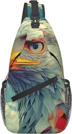 Generic Blue Sky American Eagle Sac &agrave; bandouli&egrave;re de voyage pour homme Sac &agrave; dos de randonn&eacute;e Sac &agrave; dos &agrave; bandouli&egrave;re pour homme