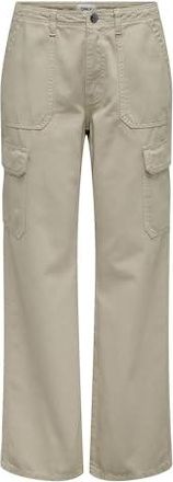 Only Pantalon Cargo ONLMALFY Loose Fit Pantalon Cargo Silver Lining, L, 32, Silver Lining, L / L32