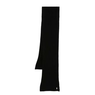 Ralph Lauren Femme, Accessoires, Noir, Taille: ONE Size Cable Wool-cashmere Scarf